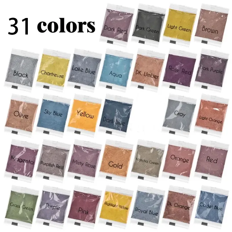 Tie Dye Powder 31 Vibrant Colors, 2g Each, For DIY Fabric Color Change ...