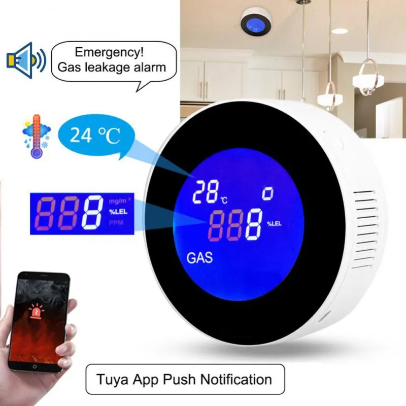 Home Natural Gas Detector & Combustible Gas Alarm - Smart Leak Sensor ...