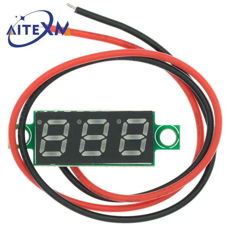 Mini LED Digital Voltmeter - 0.28 Inch 2.5V-40V Voltage Tester Meter ...