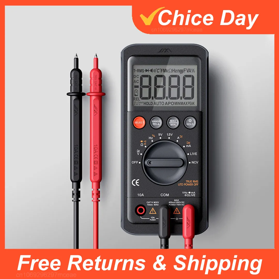 Jimihome JM-G3401 Digital Multimeter AC DC Voltage Current Capacitor ...