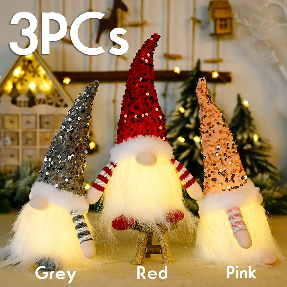 Christmas Gnome Decorations - Adorable Faceless Doll Ornaments for Home ...