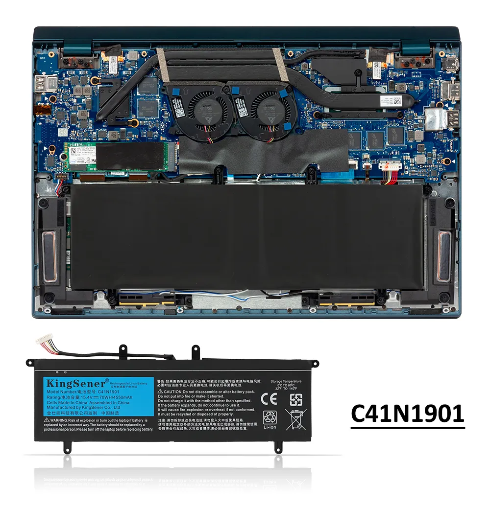 KingSener C41N1901 70WH 15.4V Li-Ion Laptop Battery for ASUS ZenBook ...