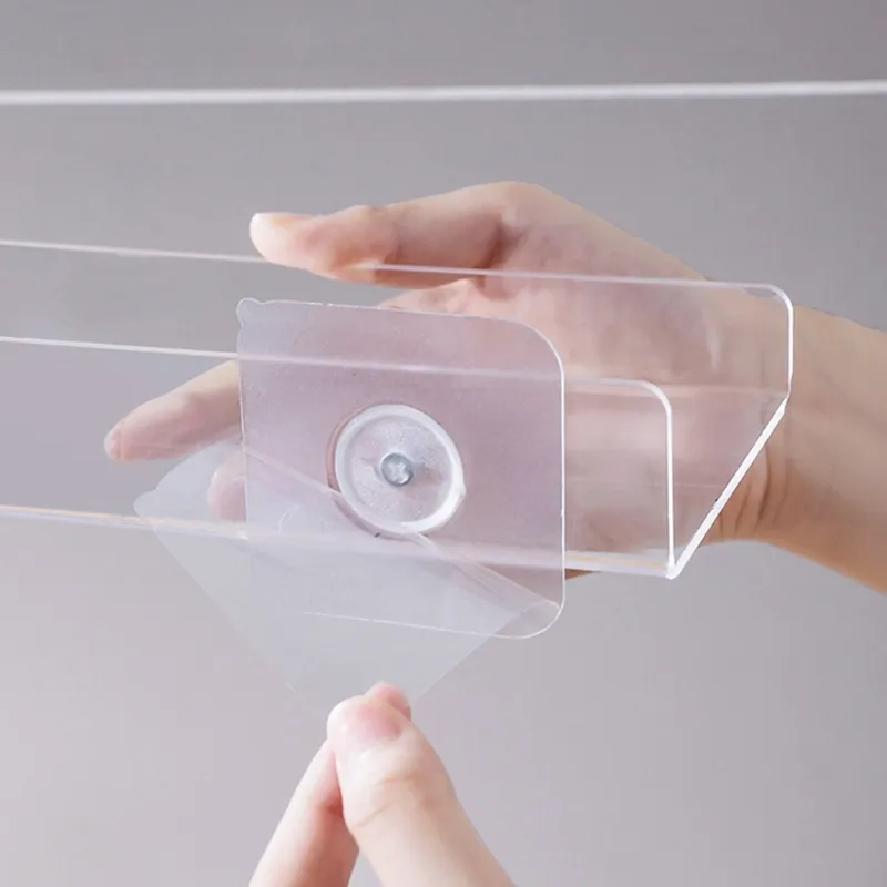 2024 Clear Acrylic Floating Shelf for Bathroom - Transparent Wall Mount ...