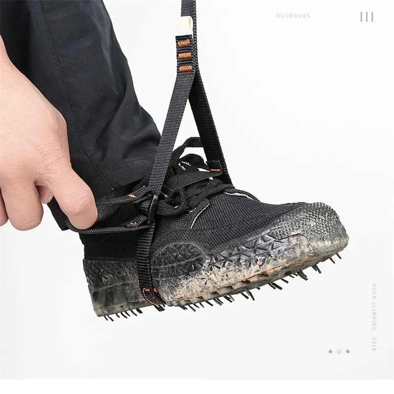 Rock Climbing Adjustable Webbing Foot Loop Polyester Sling Ascender Belt For Climbing Safety And ...