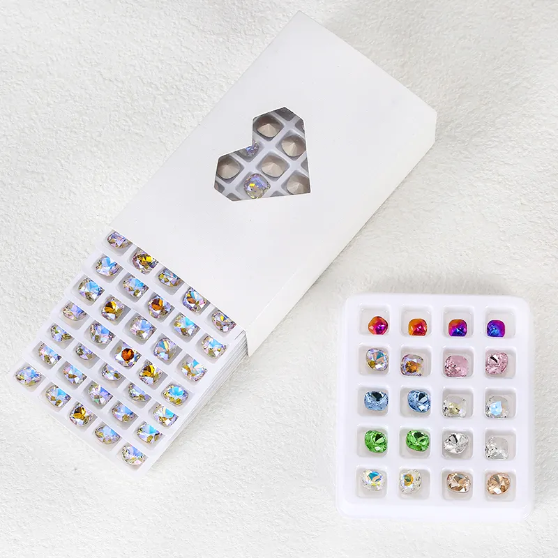 DHgate.com:Crystal Glass Rhinestones for Nail Art and Clothing, Square ...