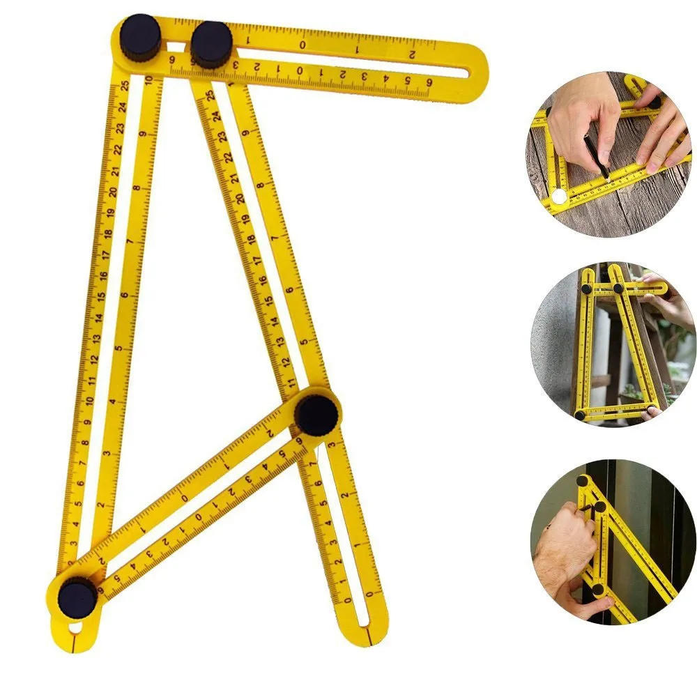 Foldable Multi Angle French Curve Ruler For Brick Tile Woodworking