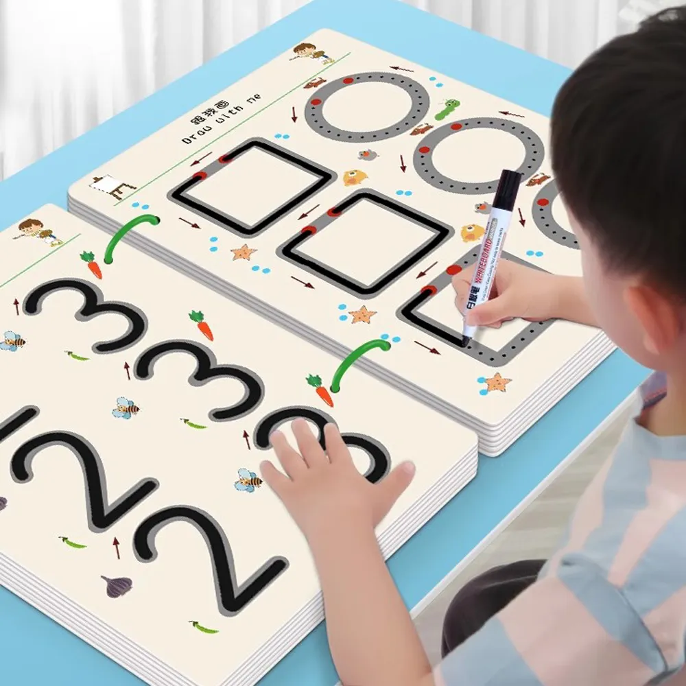 DHgate.com:Magical Tracing Workbook Set: Interactive Pen Control ...