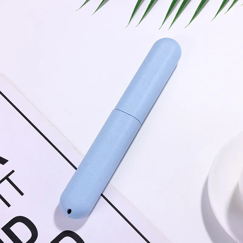 Compact Bamboo Travel Toothbrush Case for Eco-Friendly Oral Hygiene on ...