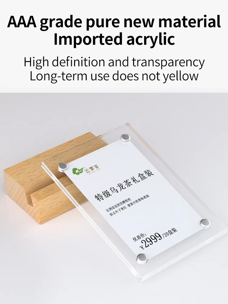 DHgate.com:5pcs Acrylic Display Stand Commodity Advertising Desktop ...