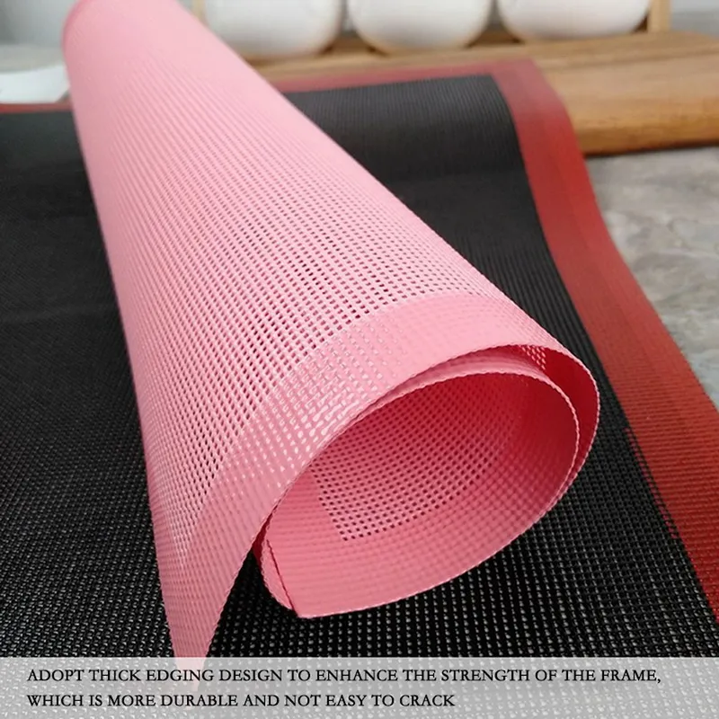 Double Sided Perforated Silicone Baking Mat Non-Stick Oven Sheet Liner ...