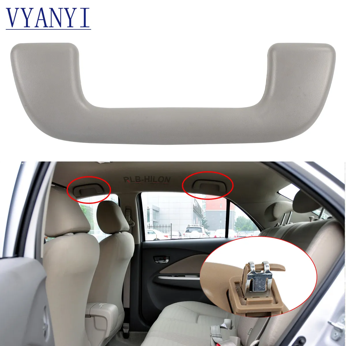 Car Door Assistance Handle, Interior Roof Safety Grip Durable Overhead ...
