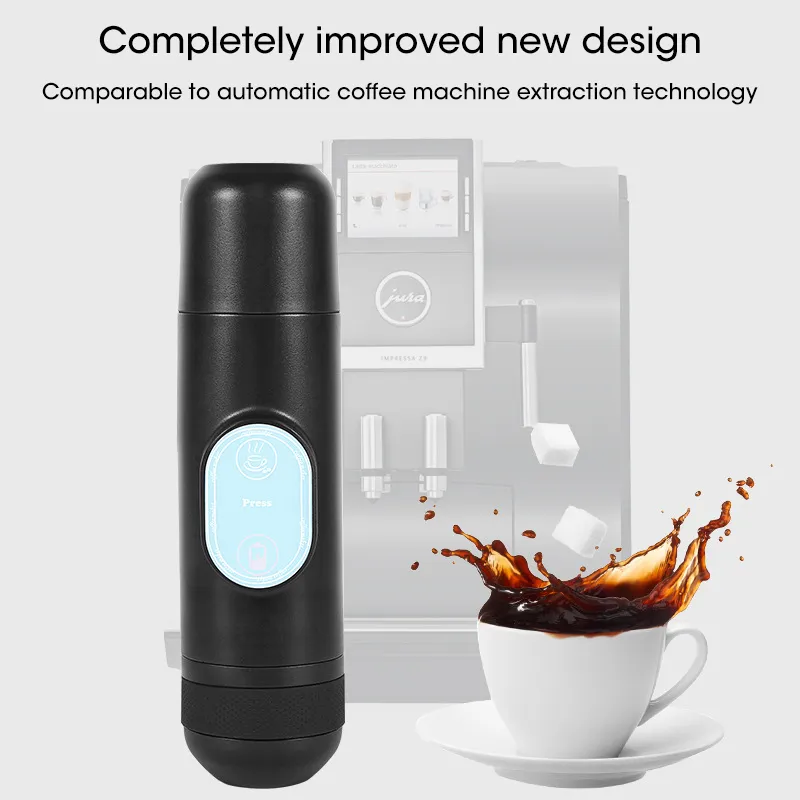Portable USB Coffee Maker & Espresso Machine w/ Coffee Capsule & Powder ...