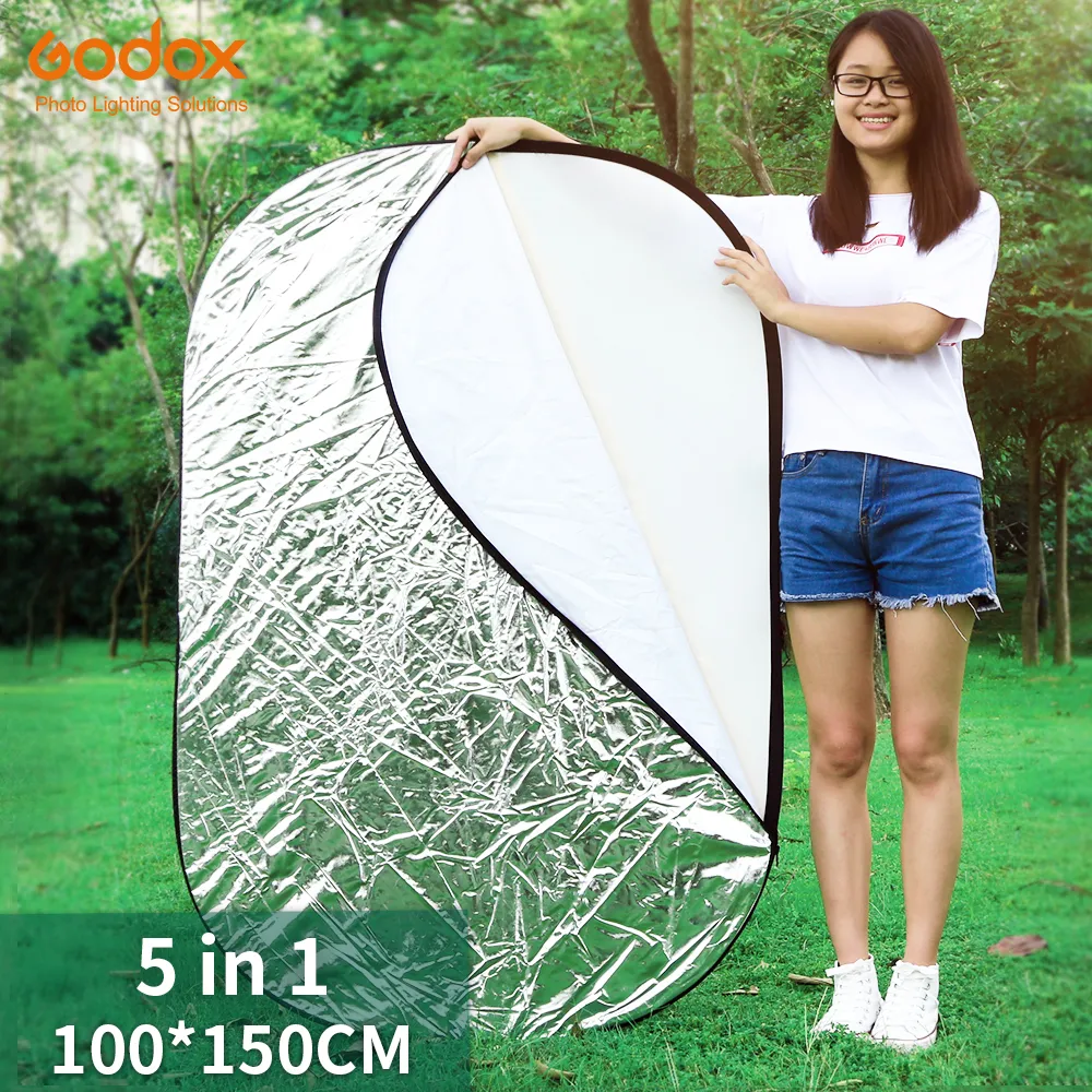 Godox 39 × 59 in 100 × 150 cm 5-in-1 Portable Collapsible Oval ...