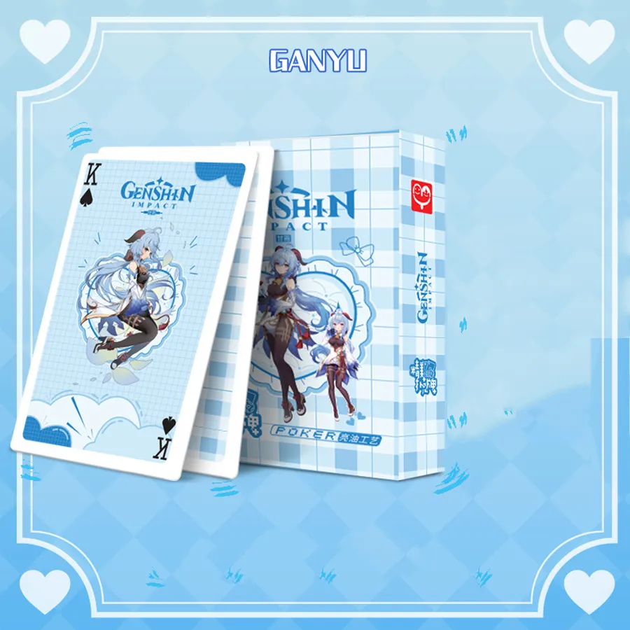 DHgate.com:Lyney Lynette Genshin Impact Fontaine Poker Cards Set - 55 ...