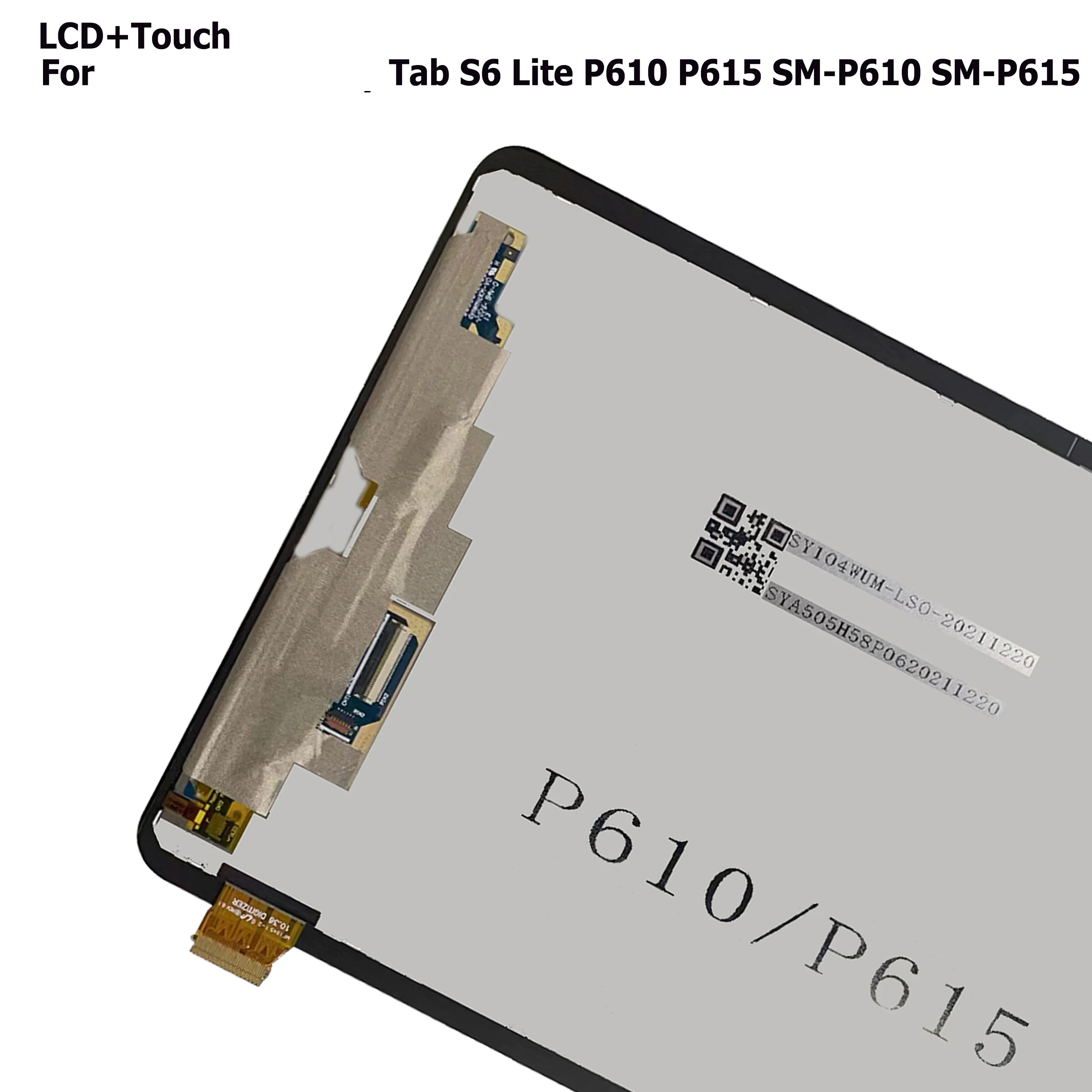 Display For Tab S6 Lite LCD SM-P610 SM-P615 SM-P615N SM-P617 P613 P619 ...