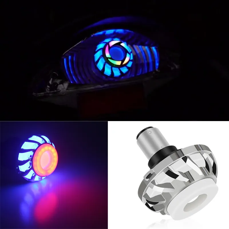 DHgate.com:1PC Waterproof Motorcycle LED Devils Eye Headlight Tail ...