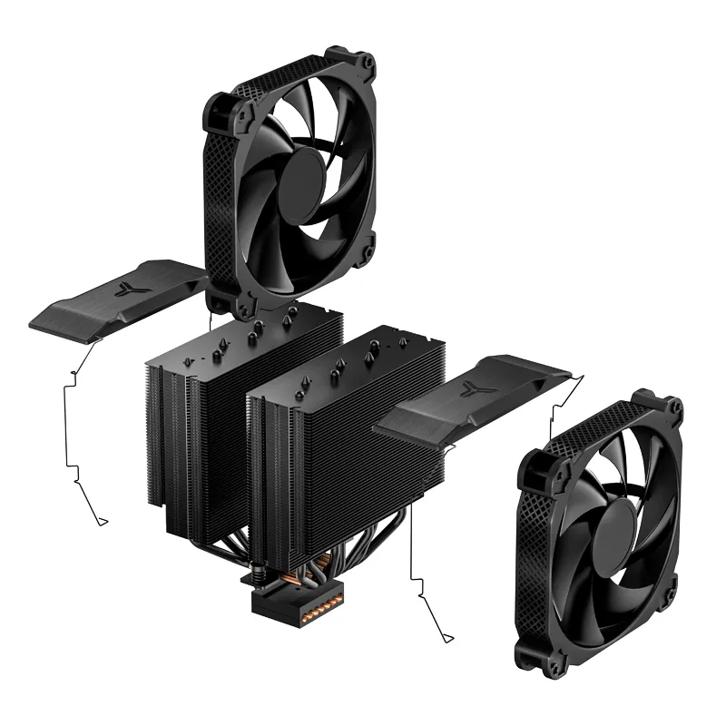 DHgate.com:JONSBO HX7280 Dual Tower CPU Air Cooler, Quiet 140mm PWM Fan, 7 Heat Pipes, LGA1700 ...