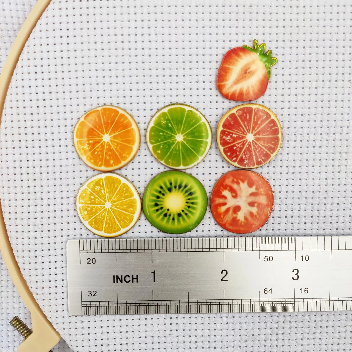 Needle Minder Magnetic Set of 3 Fruit-Shaped Needle Magnet Pin Holders ...