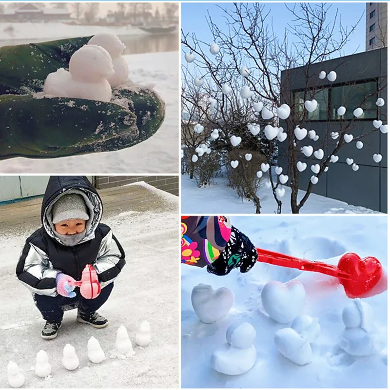 Snowball Maker - Pack of 4 Snowball Clip Outdoor Toys for Kids & Adults ...