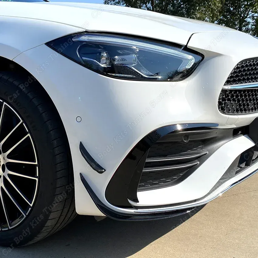 For Mercedes C Class W206 S206 Front Bumper Lip Spoiler Splitter Air ...