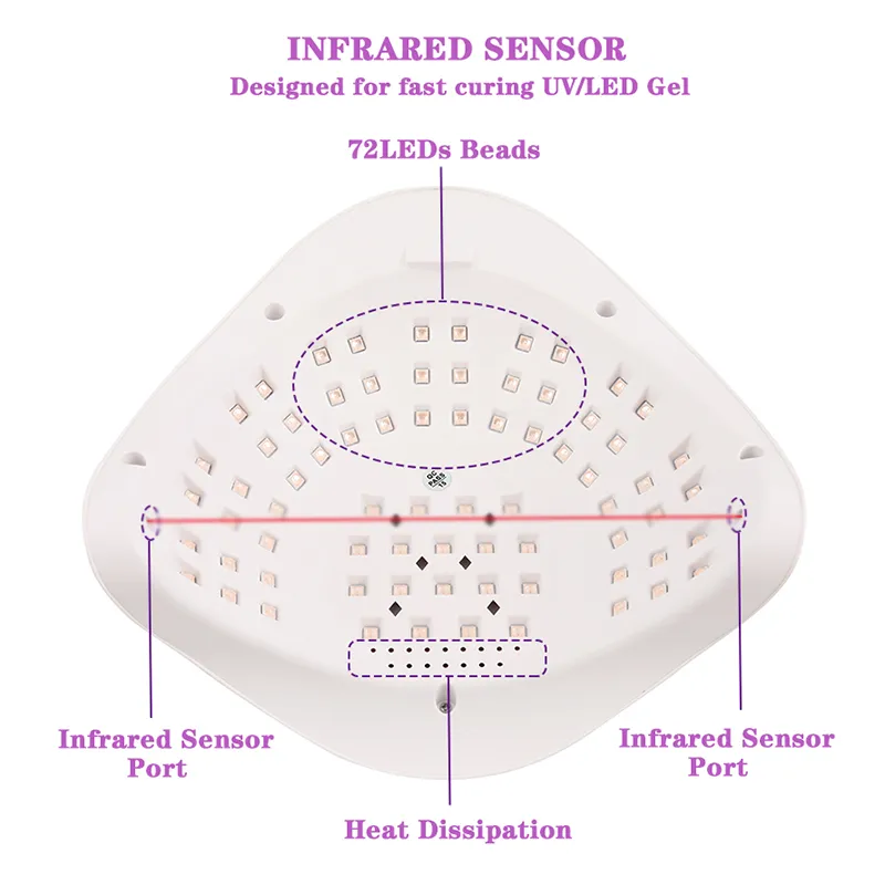 DHgate.com:LED Nail Dryer Machine 320W SUN X20MAX UV LED Nail Lamp with ...