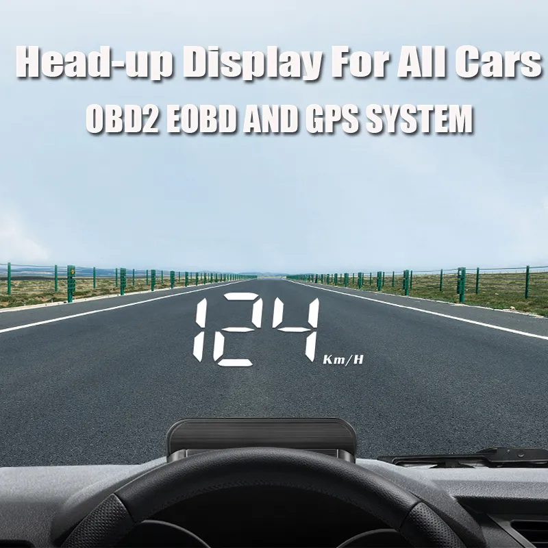 Advanced Car HUD Display: Smart OBD2 GPS Speedometer Windshield ...