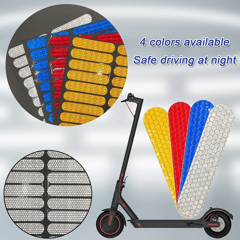 Xiaomi M365/Pro Scooter Reflective Stickers Body Wheel Hub Night Safety ...