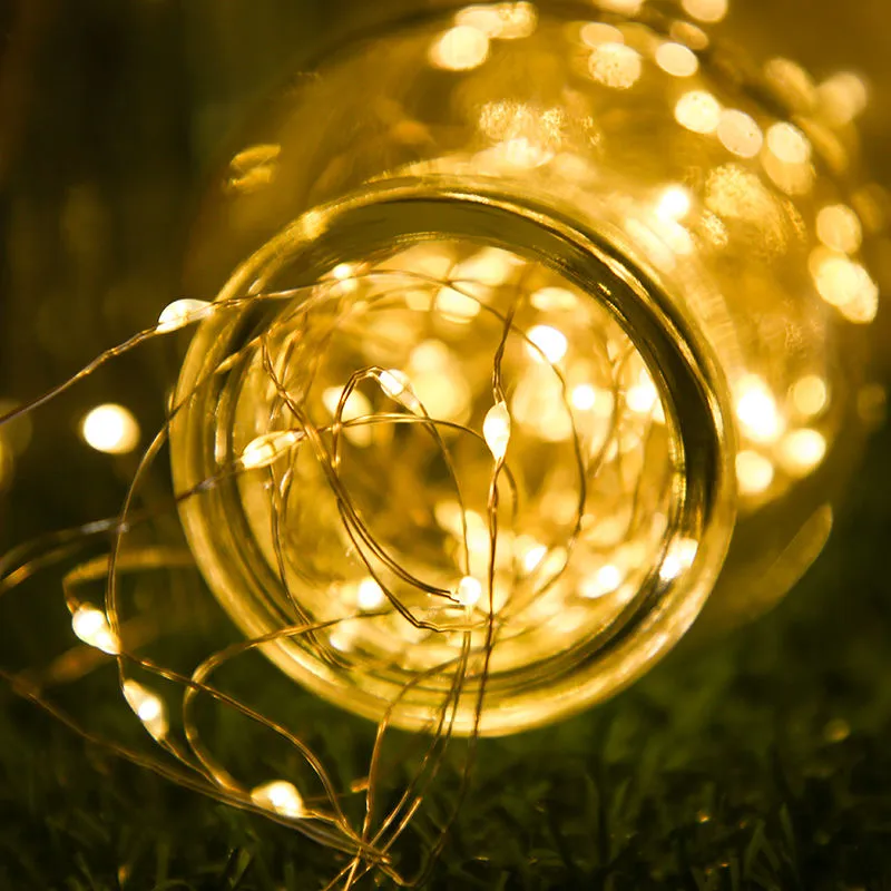 2M/4M LED Fairy Lights Copper Wire Battery Operated String Lights for Outdoor Garden and Party ...
