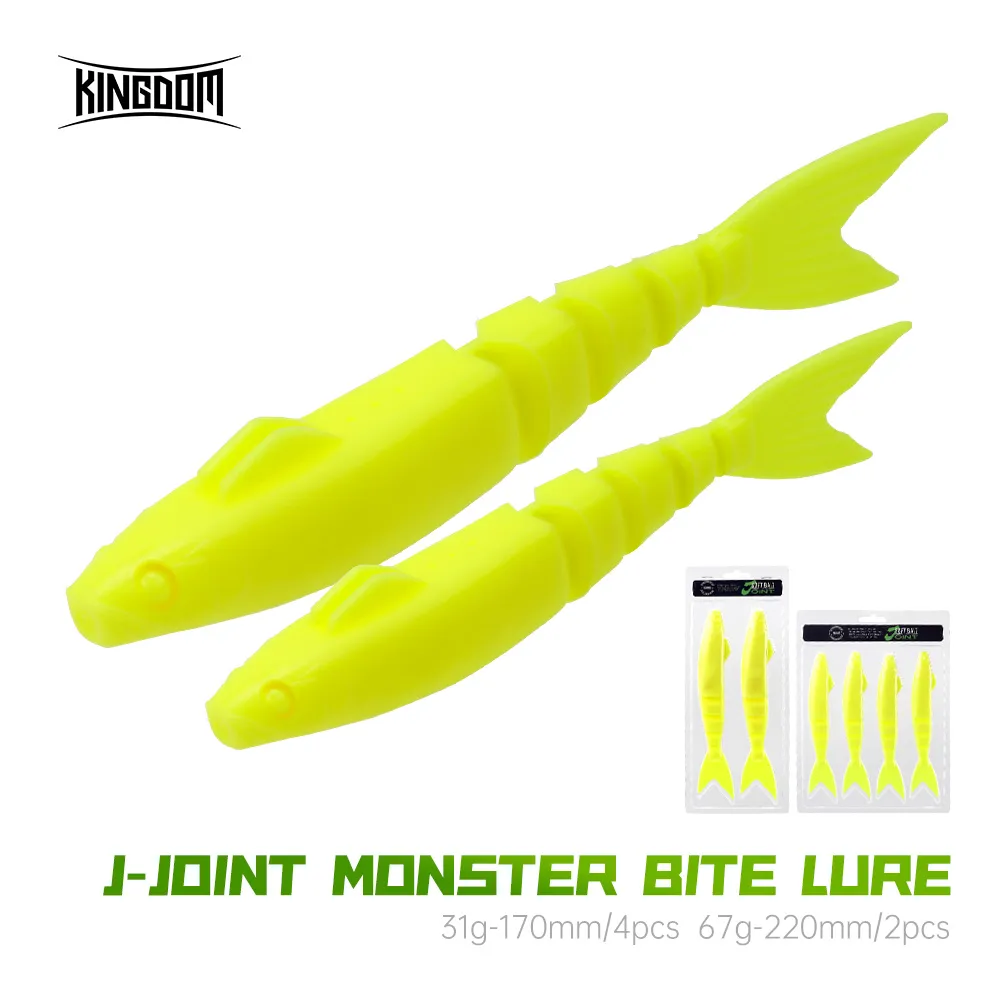 DHgate.com:Kingdom J-Joint Soft Swimbait 170mm/220mm, Artificial ...