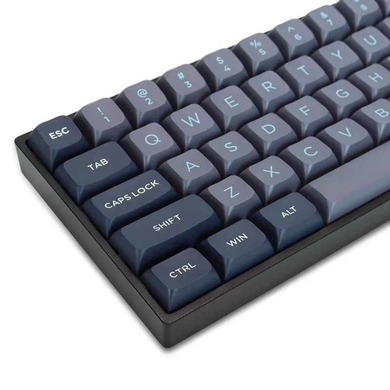 189 Key Black and Grey PBT Double-Shot Keycaps, ISA Profile, for MX ...