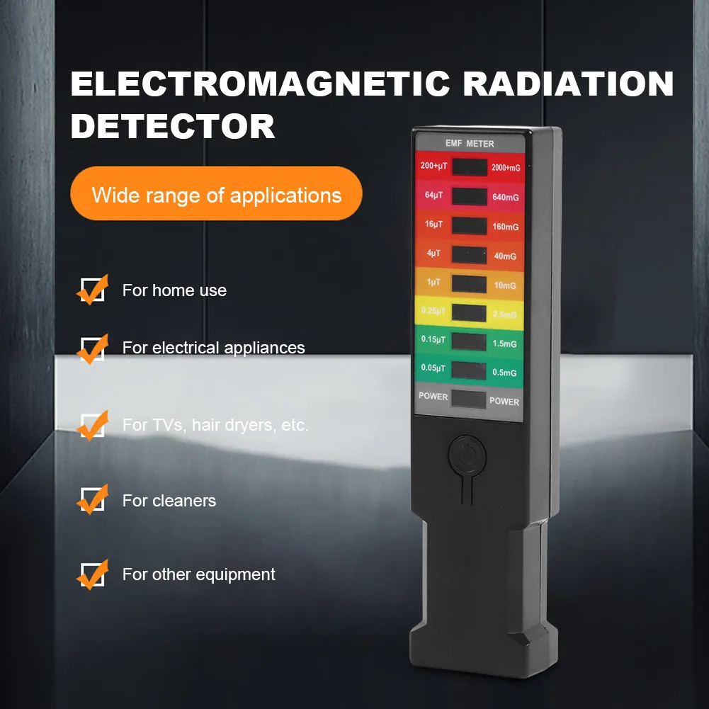 DHgate.com:EMF Meter-High Precision Electromagnetic Field Detector, 8 ...