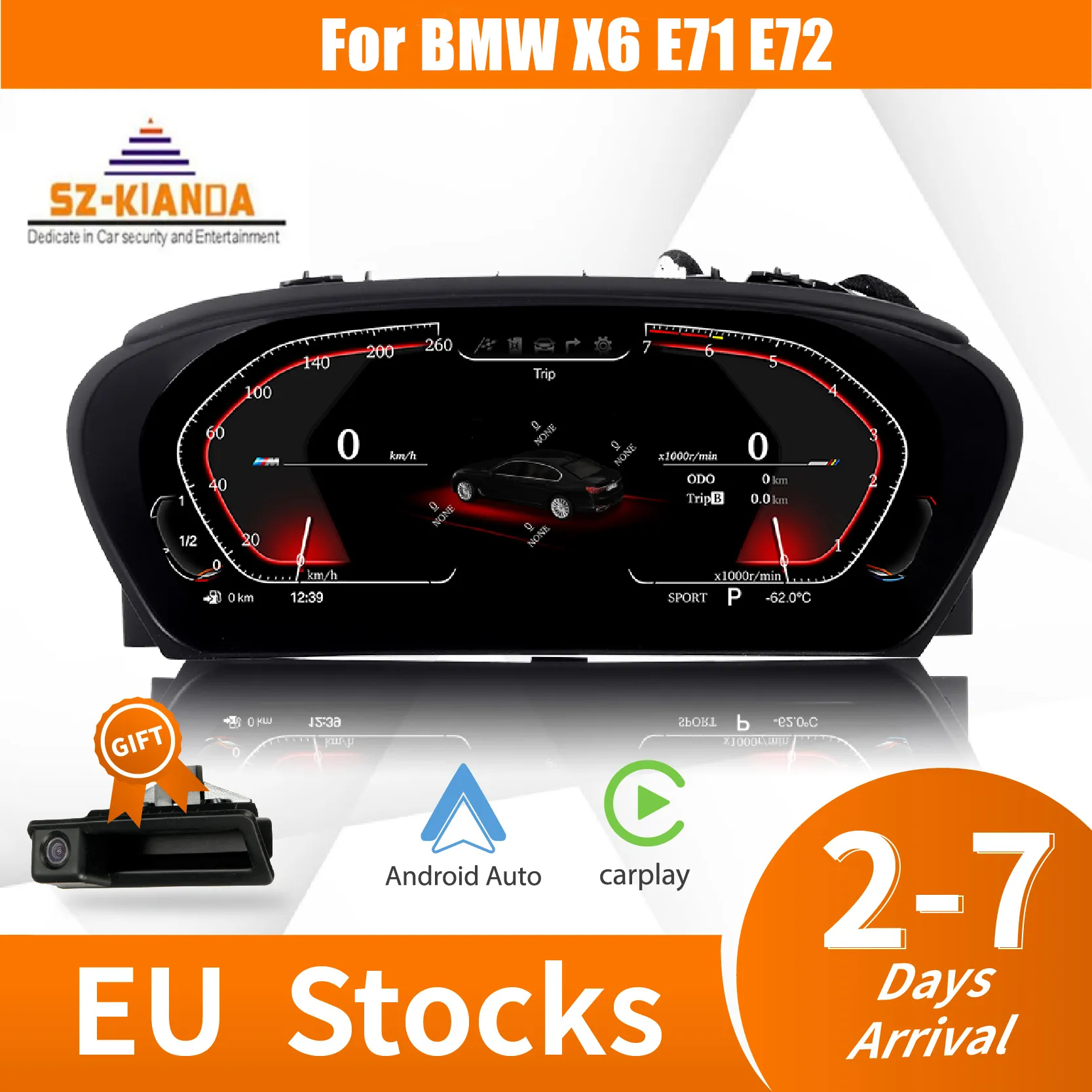 DHgate.com:BMW X6 E71 E72 Original LCD Digital Cluster Instrument Panel ...