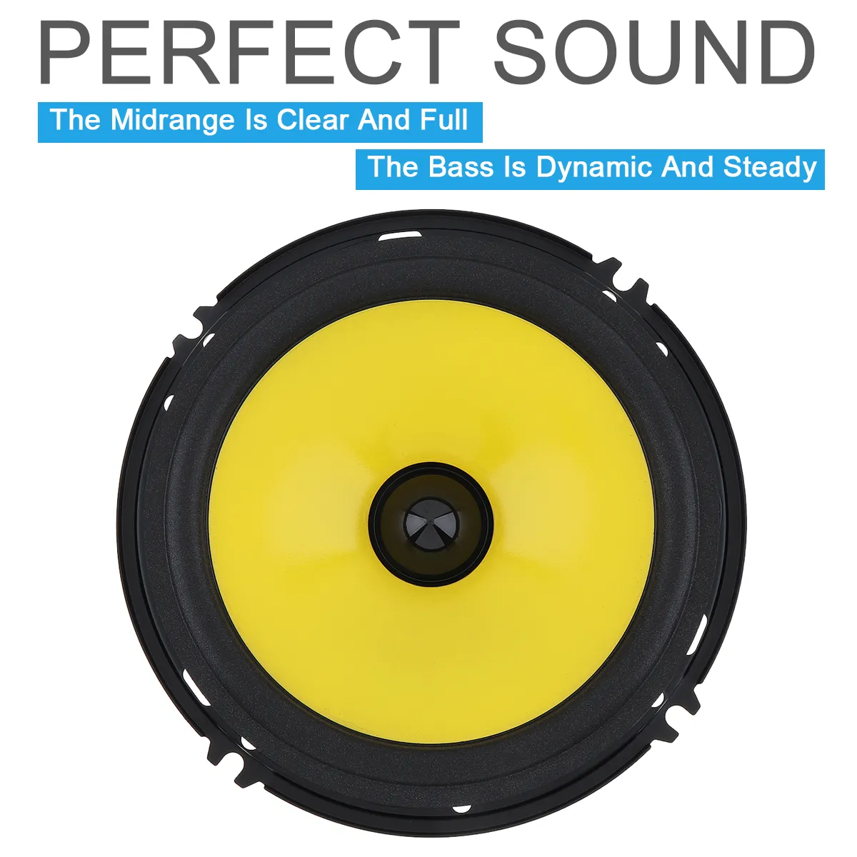 600W 6 Inch Full Range Frequency Car Audio Speakers Heavy Mid-bass ...