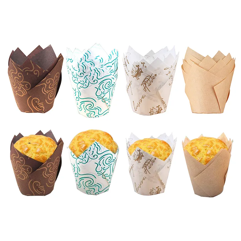 DHgate.com:Tulip Cupcake Paper Cups - 50Pcs Muffin Liners for Wedding ...
