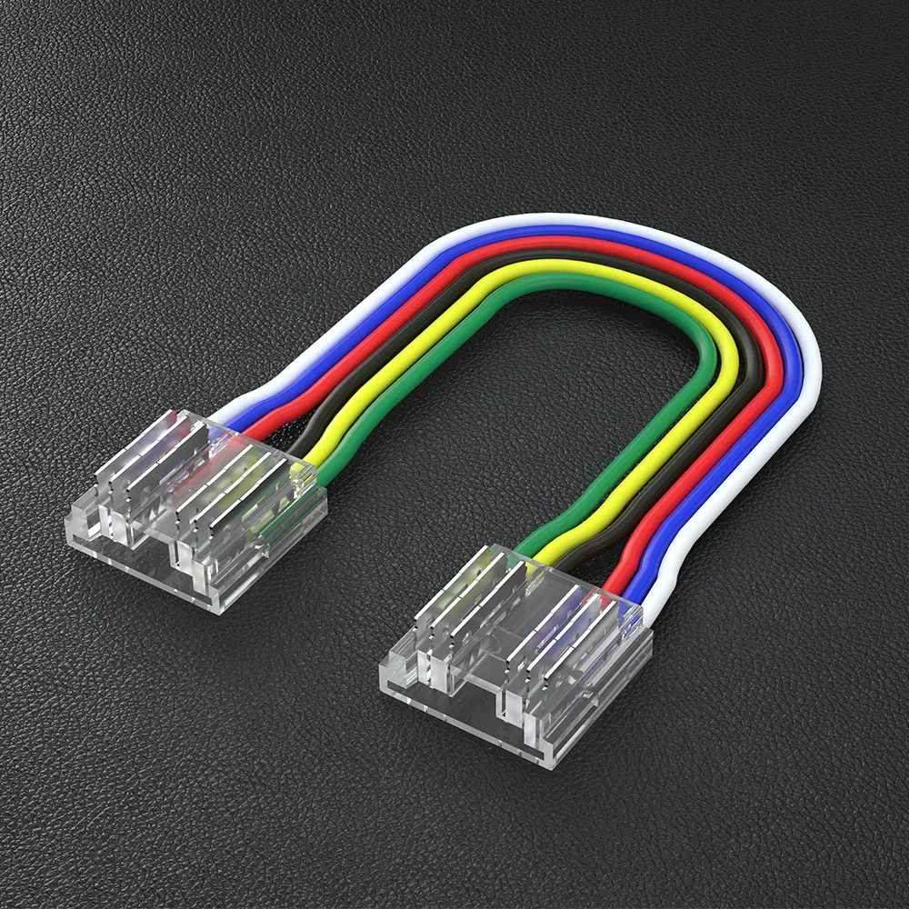 DHgate.com:5pcs 6pin RGBW/RGBCCT COB LED Strip Connector Kit - L/T/X ...