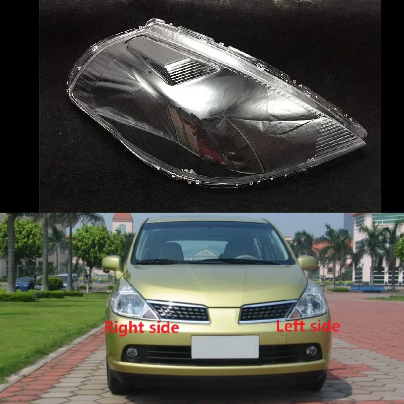 Headlight Lens Cover Replacement for Nissan Tiida 2005-2007 Plexiglass ...