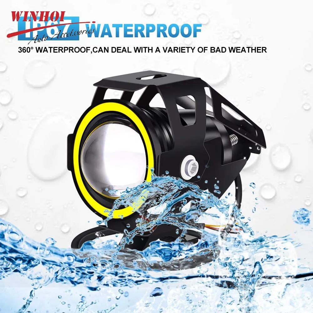 DHgate.com:2024Universal Motorcycle Headlight: 125W LED U7 Driving Fog ...