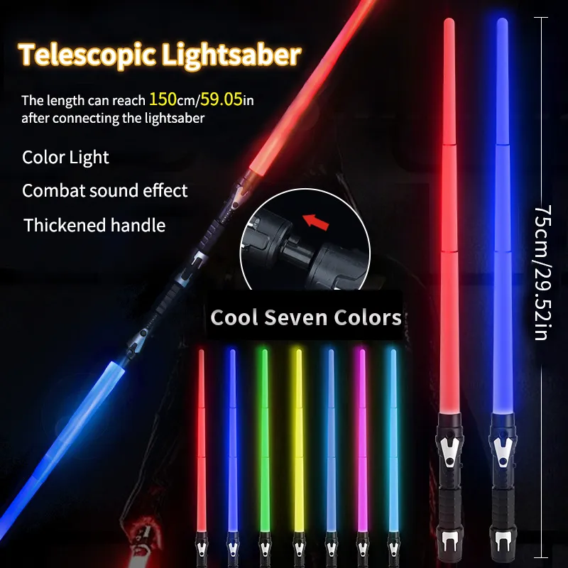DHgate.com:"Z-Saber Kids Retractable Double-Bladed Neopixel Lightsaber ...