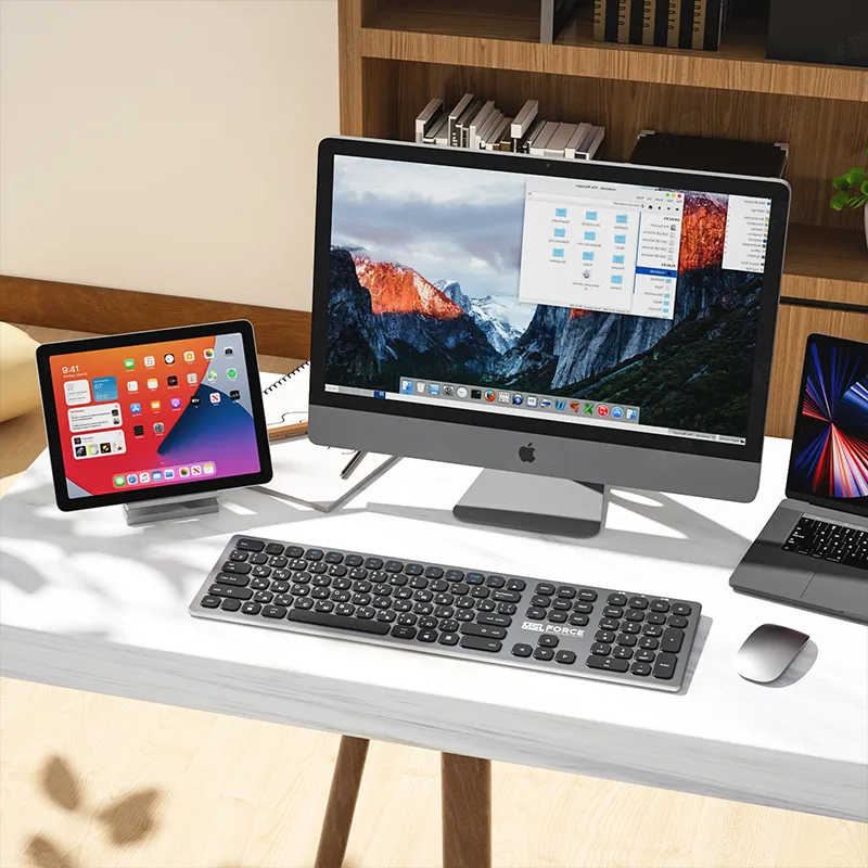 2024 Model Bluetooth Keyboard With USB C Hub, Full Size Office Wireless ...