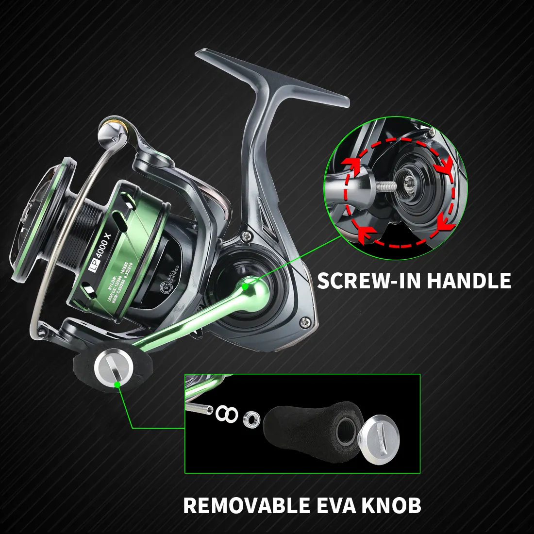 DHgate.com:SeaKnight WR3X Spinning Reel, Aluminum Spool, 8KG Drag, 5.2 ...