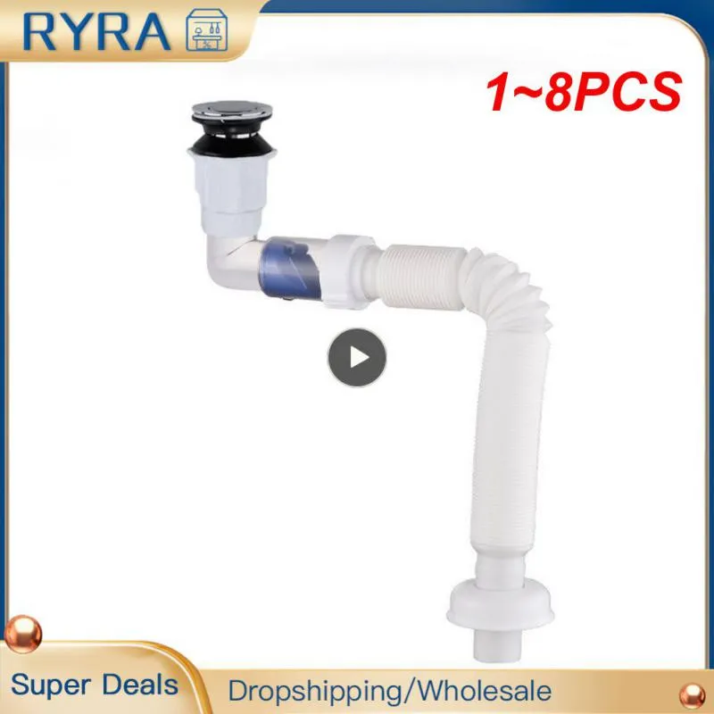 DHgate.com:1~8PCS Adjustable PVC Kitchen Sink U Trap Pipe, Odor ...