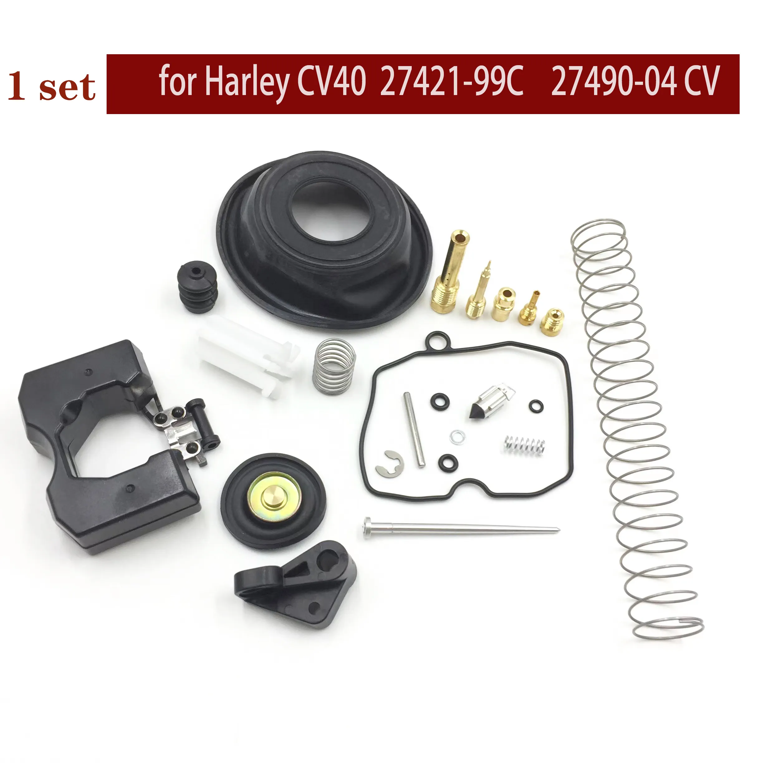 Carburetor Rebuild Kit for Harley CV40 27421-99C 27490-04 Motorcycle ...