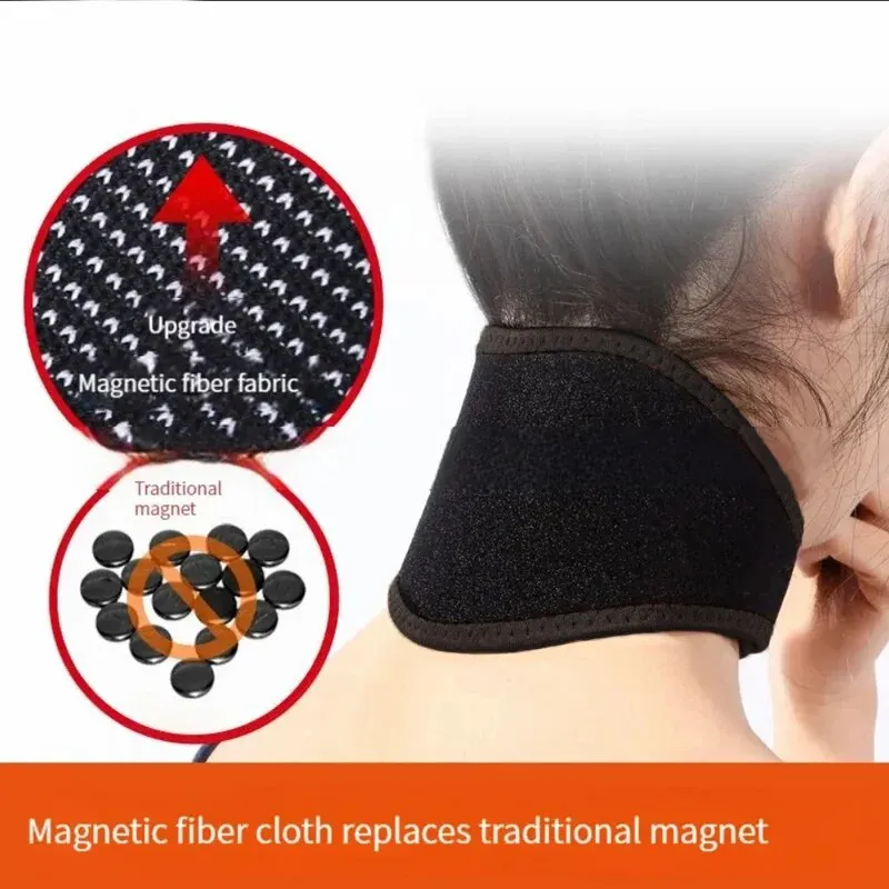 Heated Neck Massage Wrap Self Heating Support Collar For Neck Stiffness ...