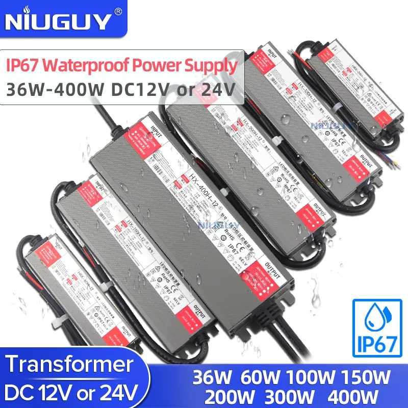 DHgate.com:Waterproof IP67 Lighting Transformer: AC220V to DC 12V/24V ...