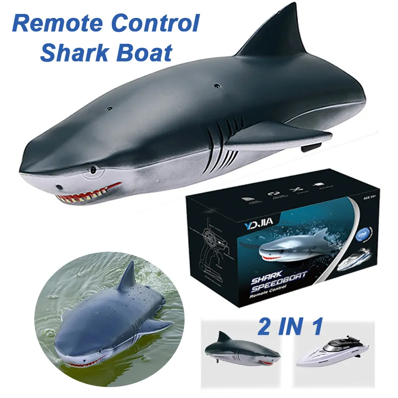 DHgate.com:Electric Dual-Mode Shark RC Boat for High-Speed Water ...