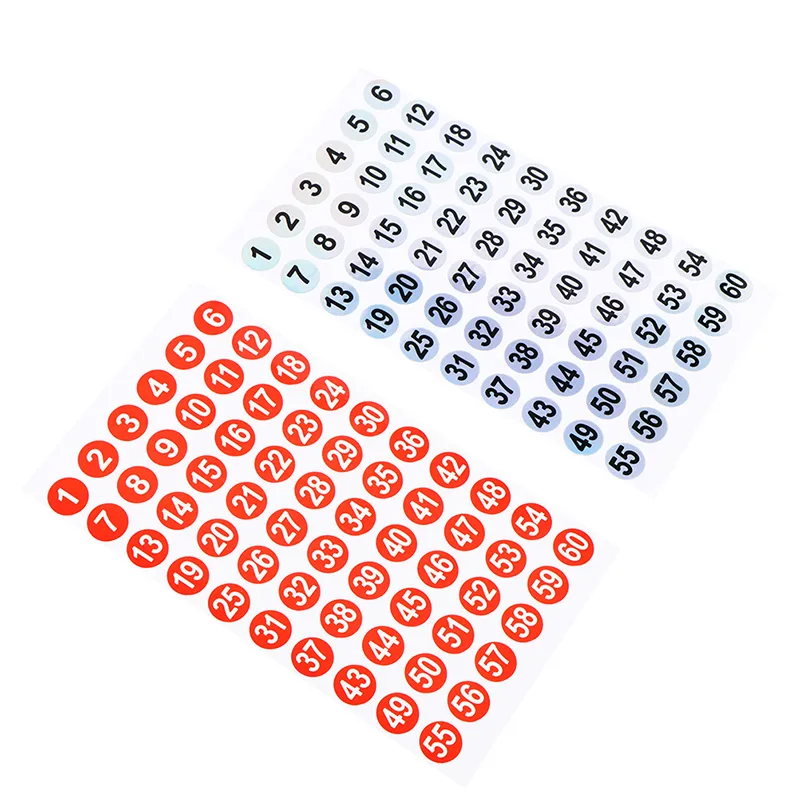 DHgate.com:"Self-Adhesive Number Sticker Labels for Manicure: 3 Sheets ...