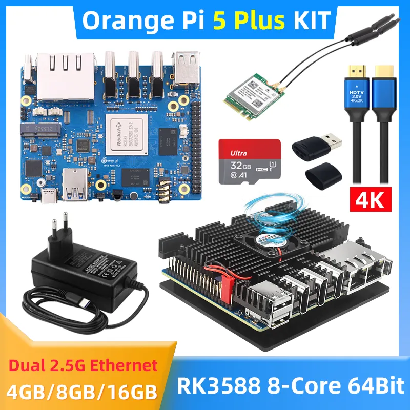 Orange orange pi h5 RK3588 8-Core 64Bit 4/8/16GB RAM Optional Aluminum ...