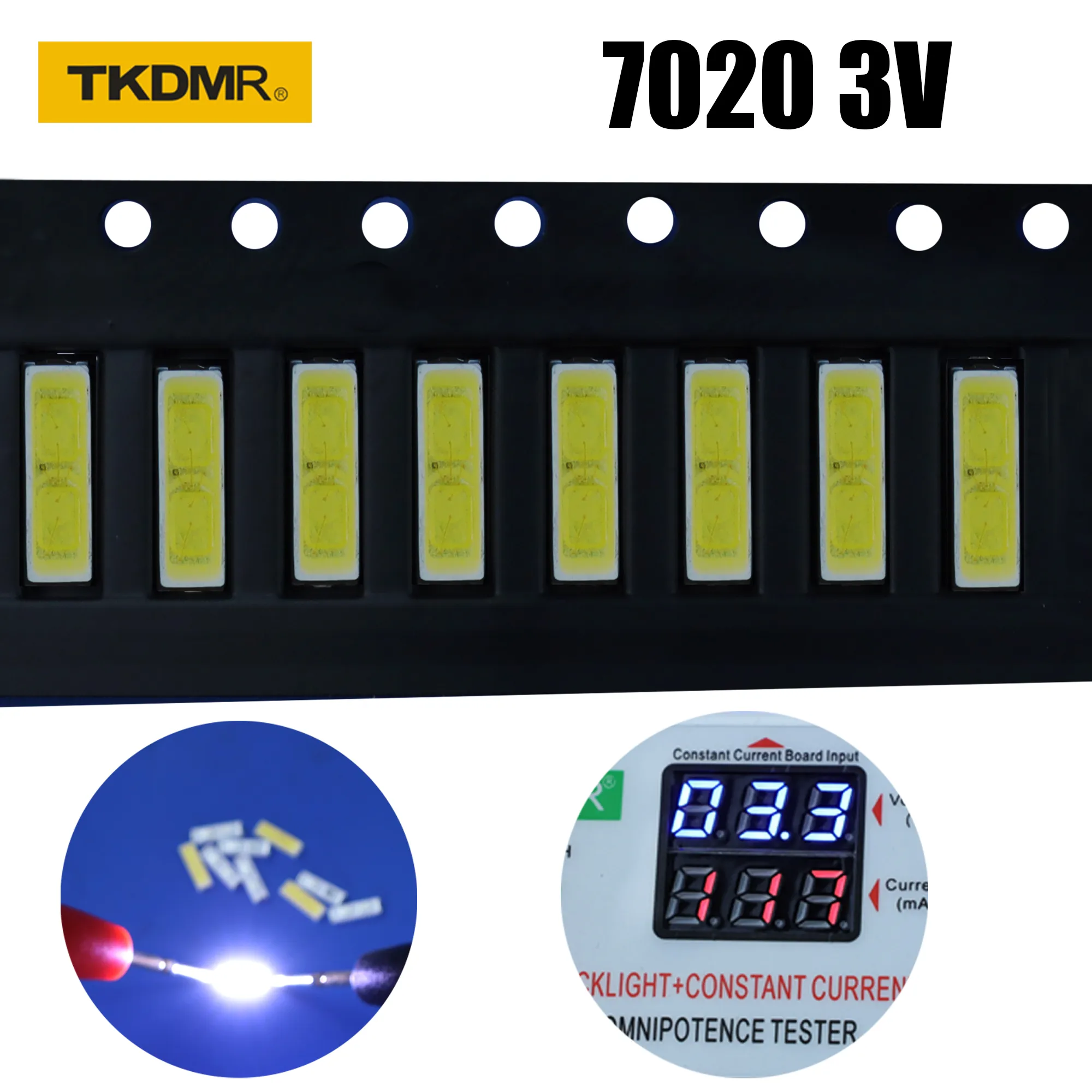 DHgate.com:7020 SMD LEDs 50/100 Pack - 3V, 0.5W, 240mA Cool White, 40LM ...