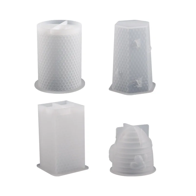 3D Beehive Honeycomb Candle Mold - DIY Silicone Mould for Soap, Resin ...