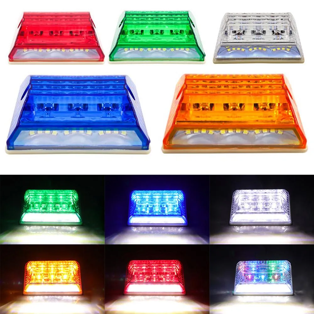 DHgate.com:15LED Car Side Marker Light - Colorful Square Truck Trailer ...